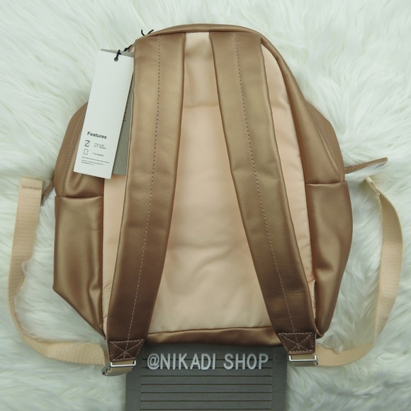 Eastpak | Bags | Eastpak Leather Rose Gold Backpack | Poshmark